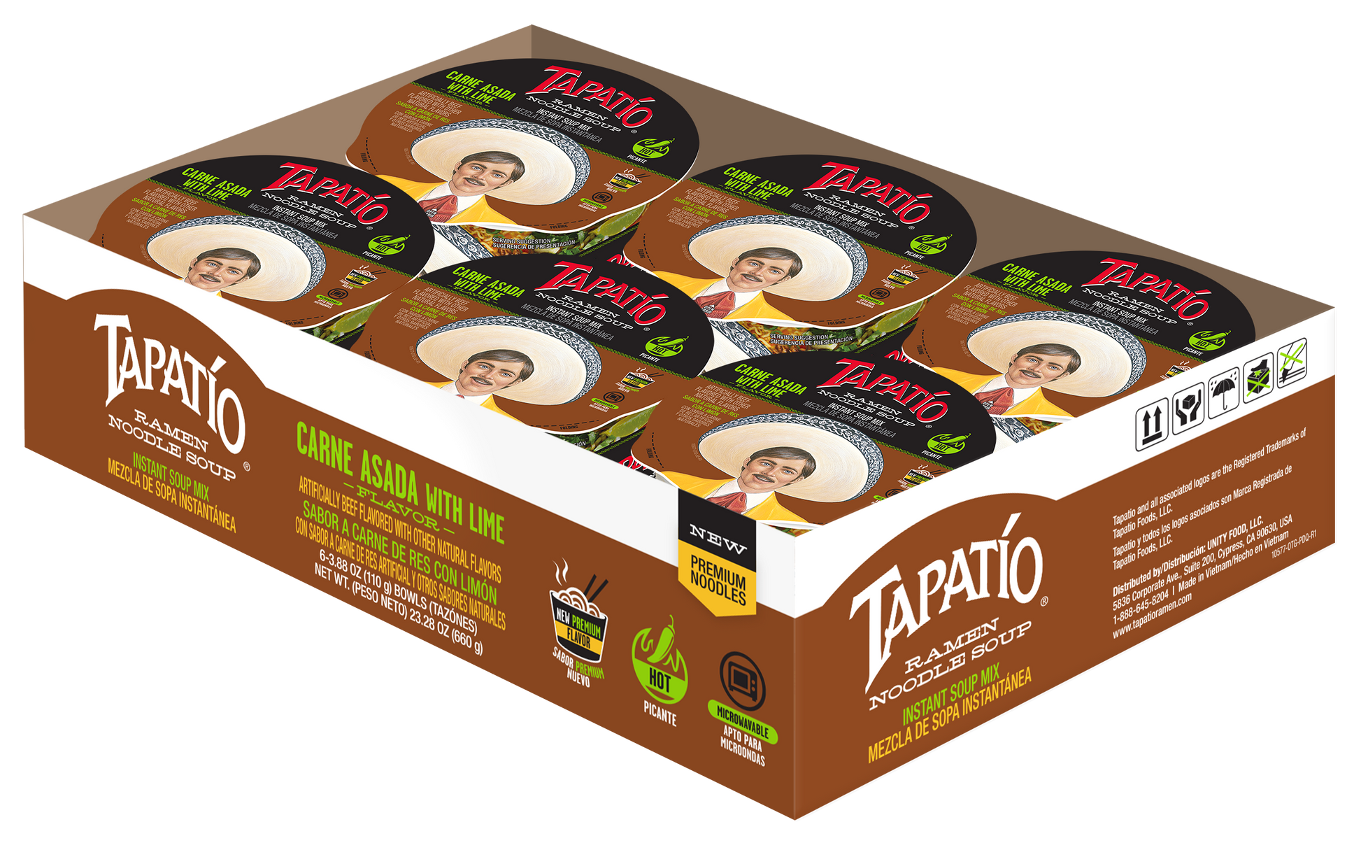 Carne Asada with Lime Ramen Bowl (6-pack) – Tapatío Ramen