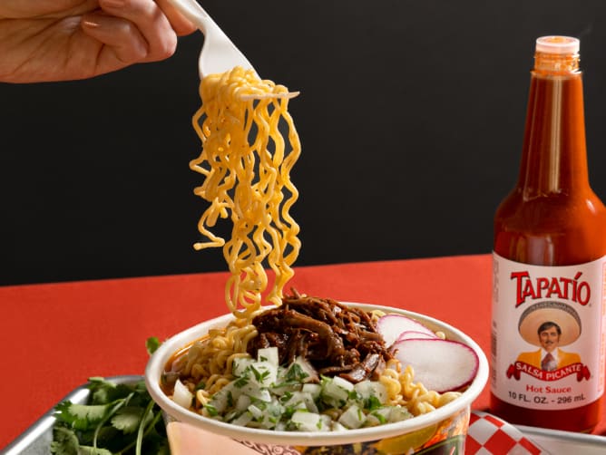 Spicy Instant Ramen Tapatío Hot Sauce Tapatío Ramen